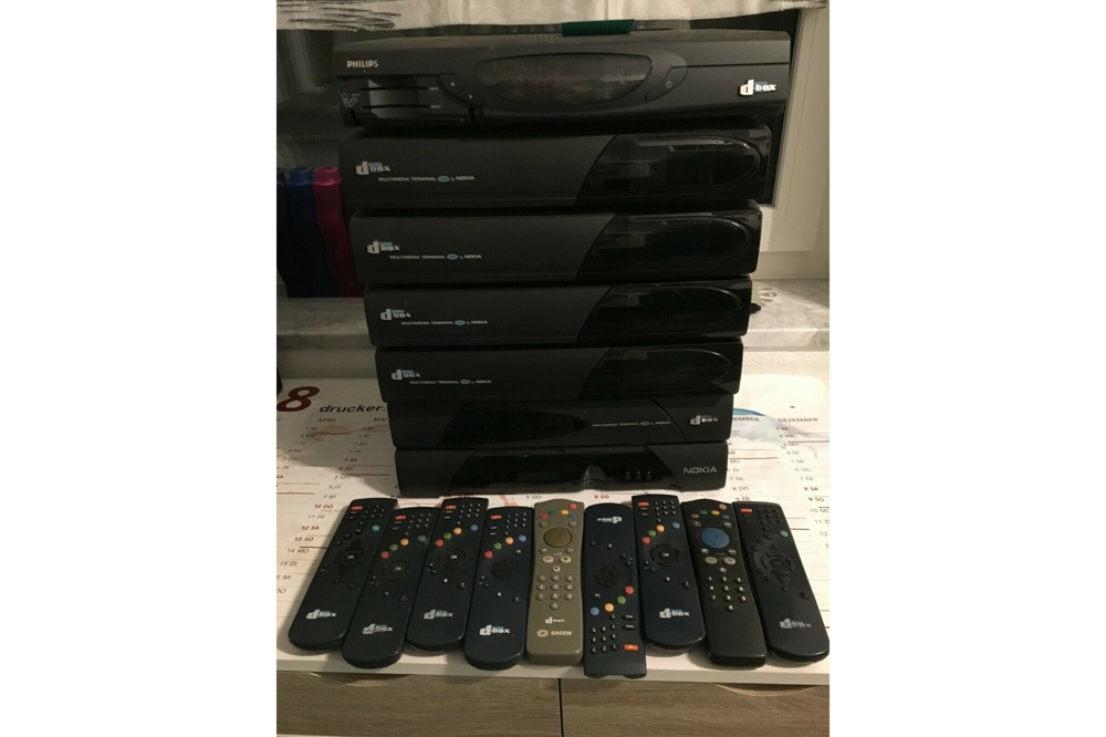 5 DVB-S Receiver , Konvolut Nokia Dbox1 und Satelliten Digitalreceiver in Moosinning - Antenne ...