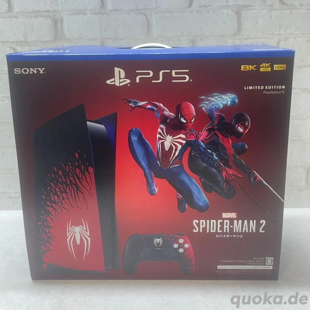 Sony Playstation 5 konsole spider man 2 Disk laufwerk PS5 mit rechnung ...