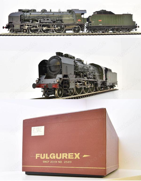 Fulgurex 2589 Dampflok 231 H der SNCF, Messing Spur 0 GS Analog mit OVP K985 in Grabau ...